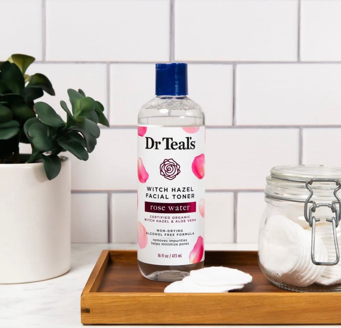 DR TEALS WITCH HAZEL FACIAL TONER ROSE WATER - Derma Essentials