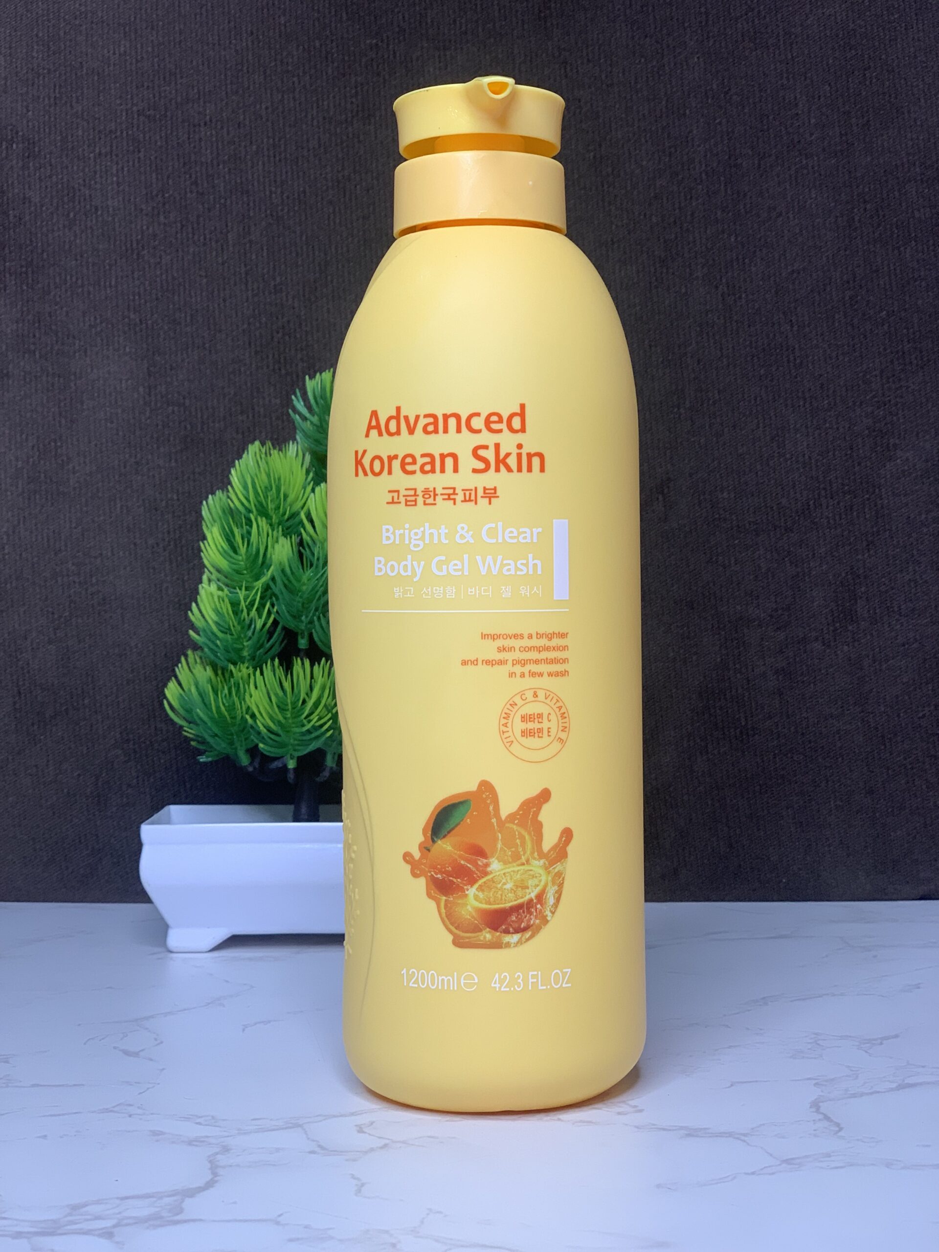 ADVANCED KOREAN SKIN BRIGHT AND CLEAR VITAMIN C BODY WASH VITAMIN C ...